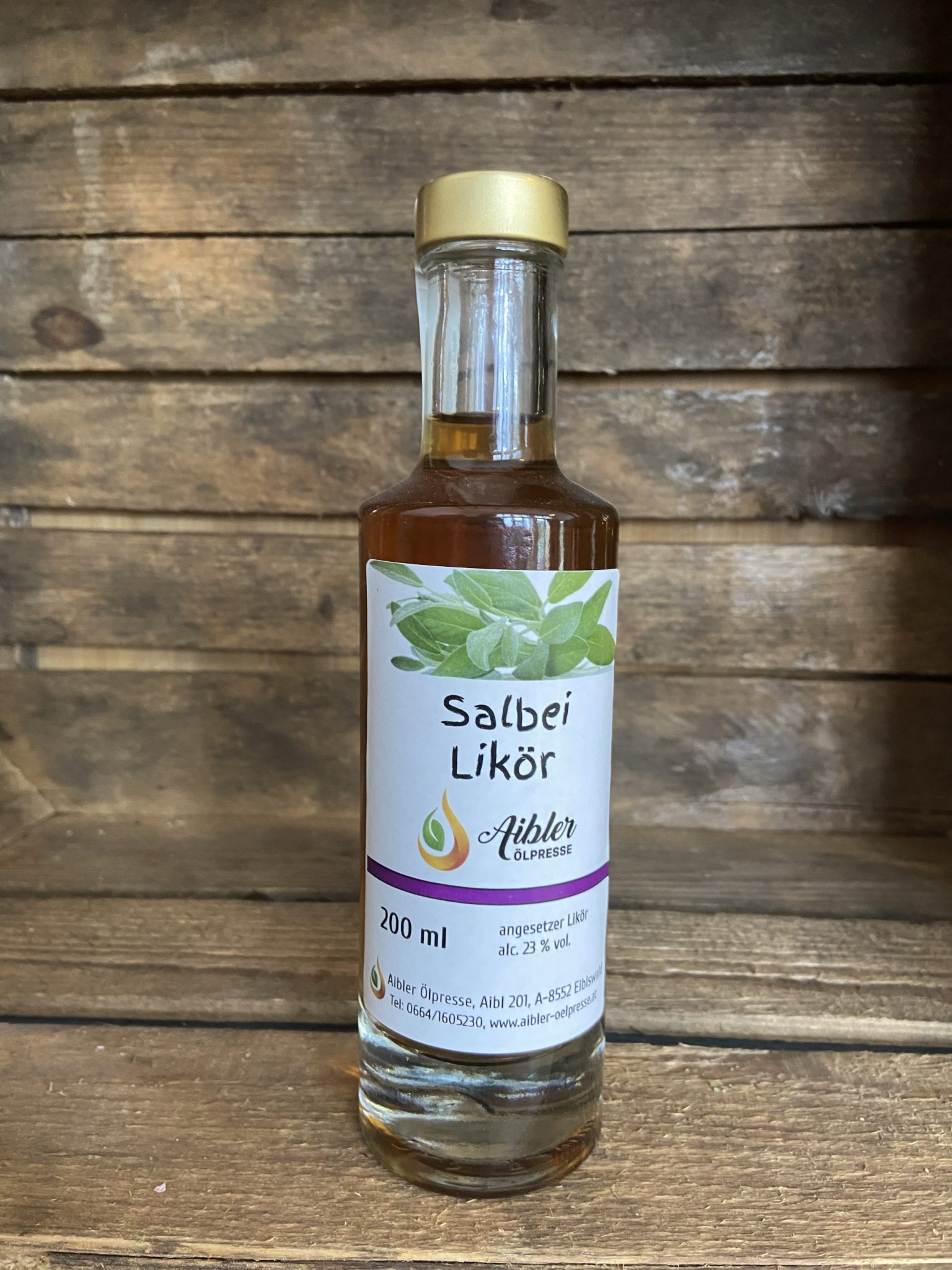 Salbei Likör 200 ml - historische Aibler Ölpresse